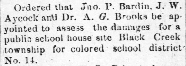 County schools, no. 7: Brooks School. | Black Wide-Awake