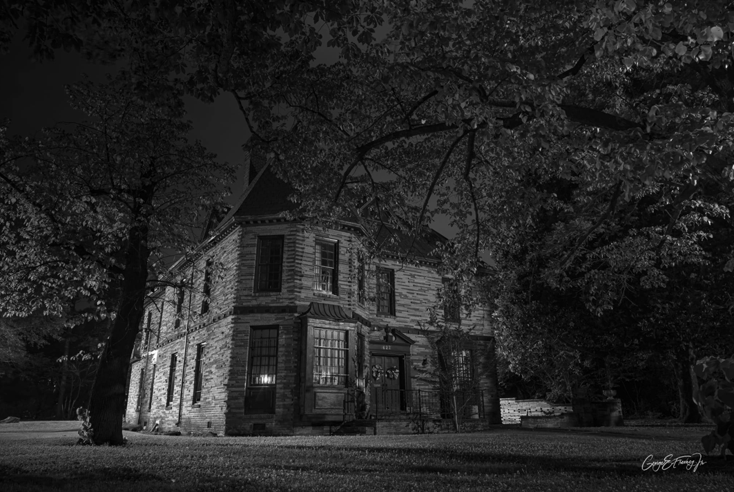 The Vick house by night. | Black Wide-Awake