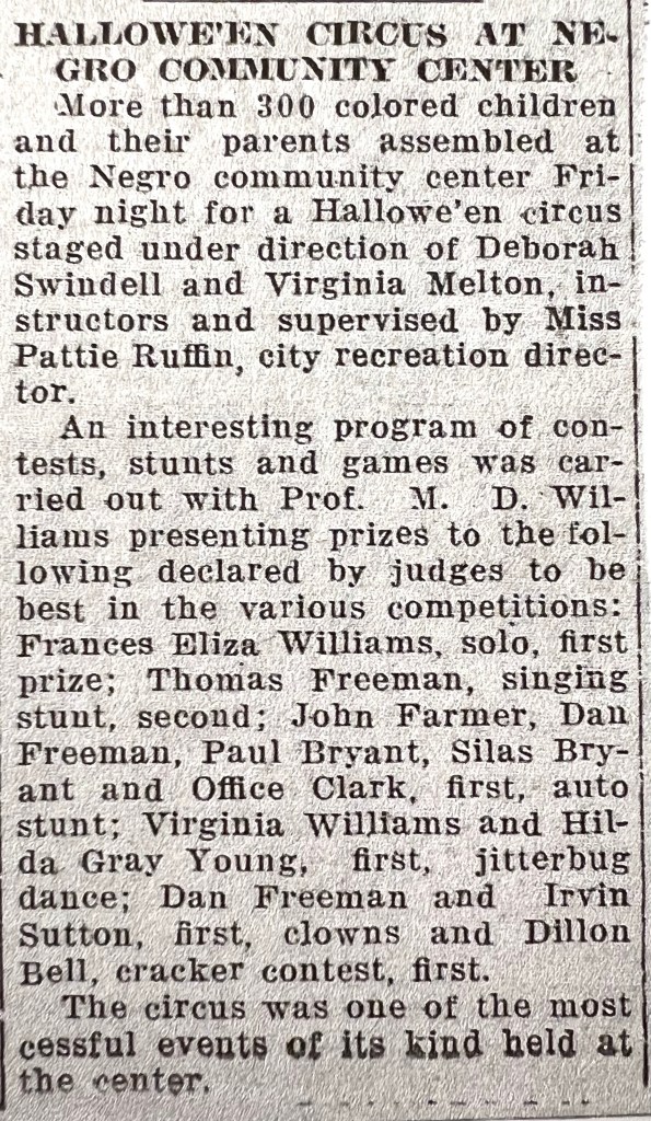 Halloween festivities at the Center. | Black Wide-Awake