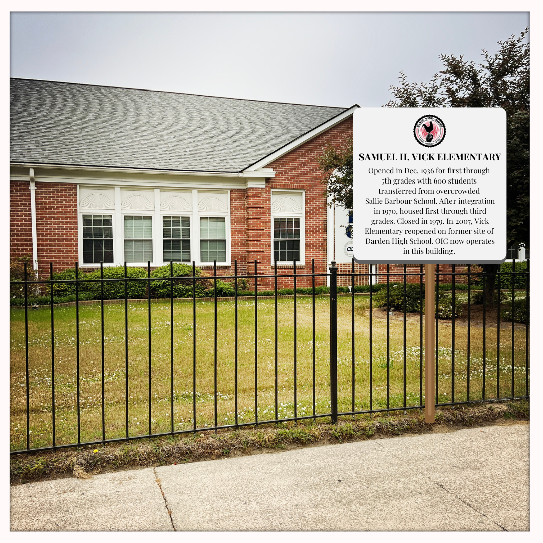 B.W.A. Historical Marker Series, no. 7: Samuel H. Vick Elementary ...