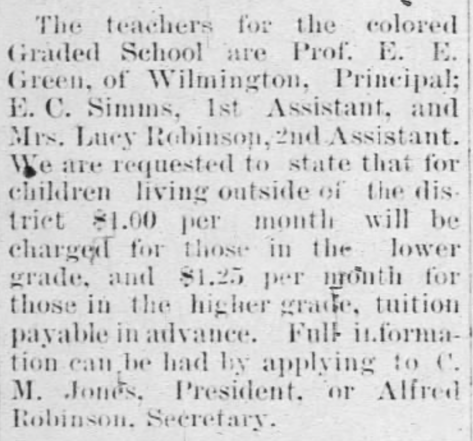 Teachers for the Colored Graded School, 1883. | Black Wide-Awake