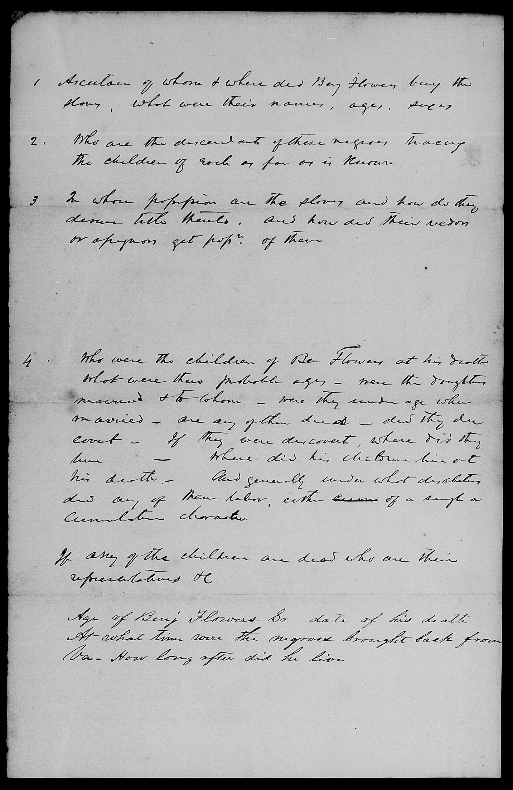 The estate of Benjamin Flowers (1853). | Black Wide-Awake