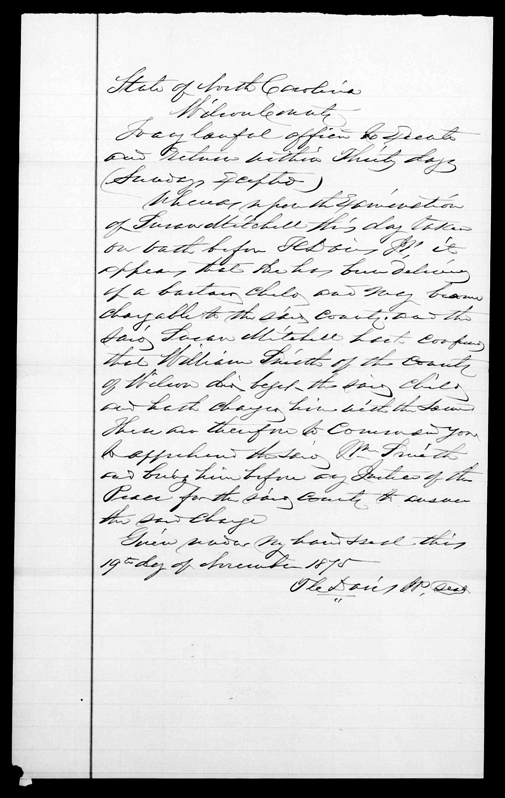 State vs. William Smith. | Black Wide-Awake