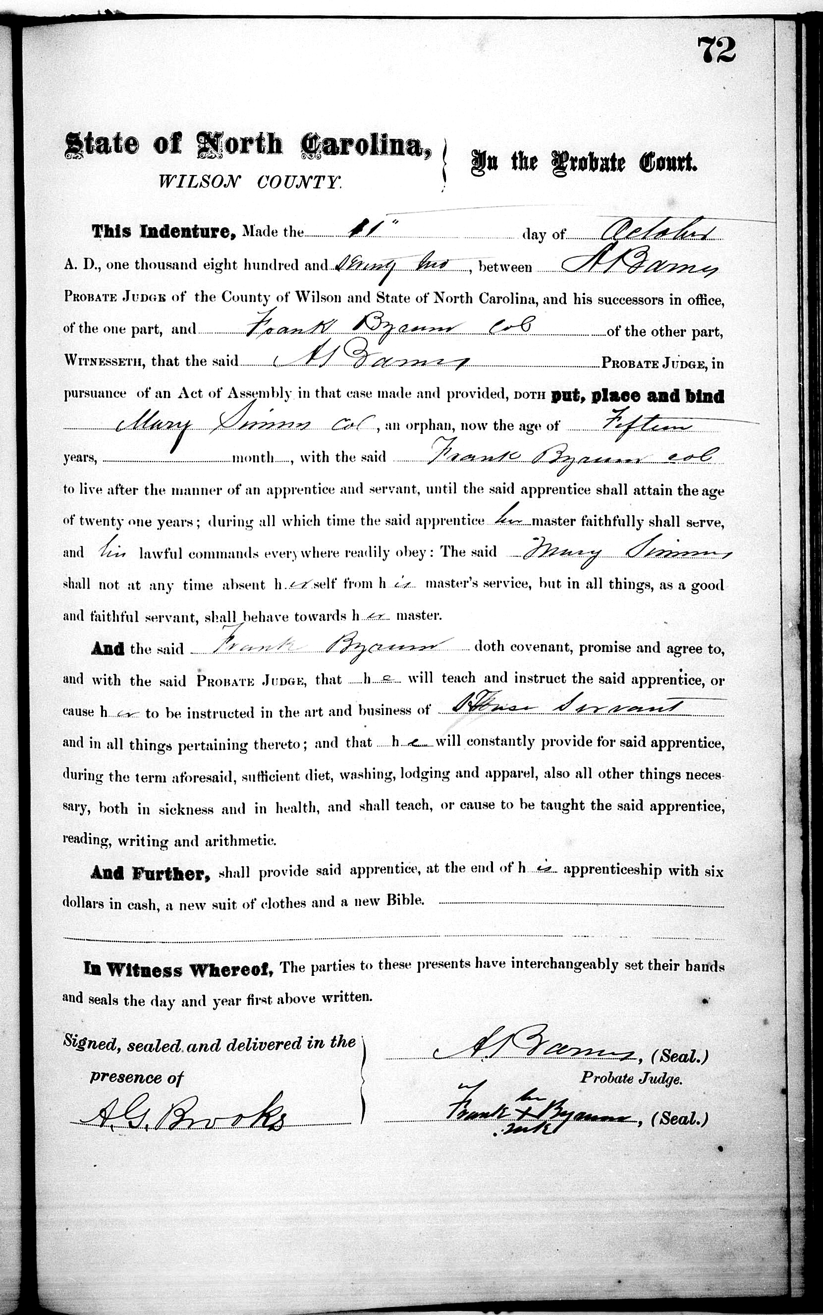 The apprenticeship of Mary Simms. | Black Wide-Awake