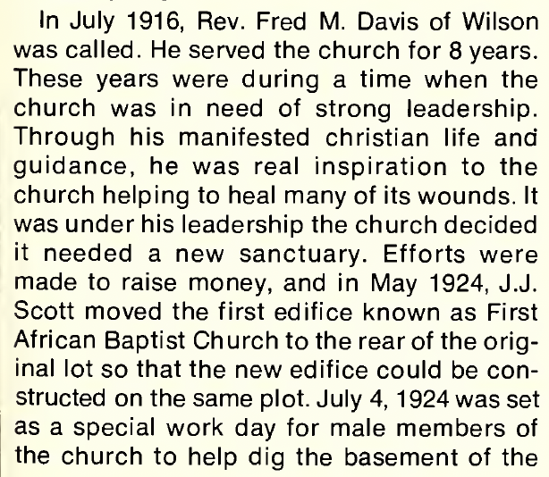 Rev. Davis’ leadership in Goldsboro. | Black Wide-Awake