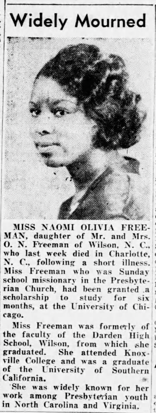 Naomi Freeman mourned. | Black Wide-Awake