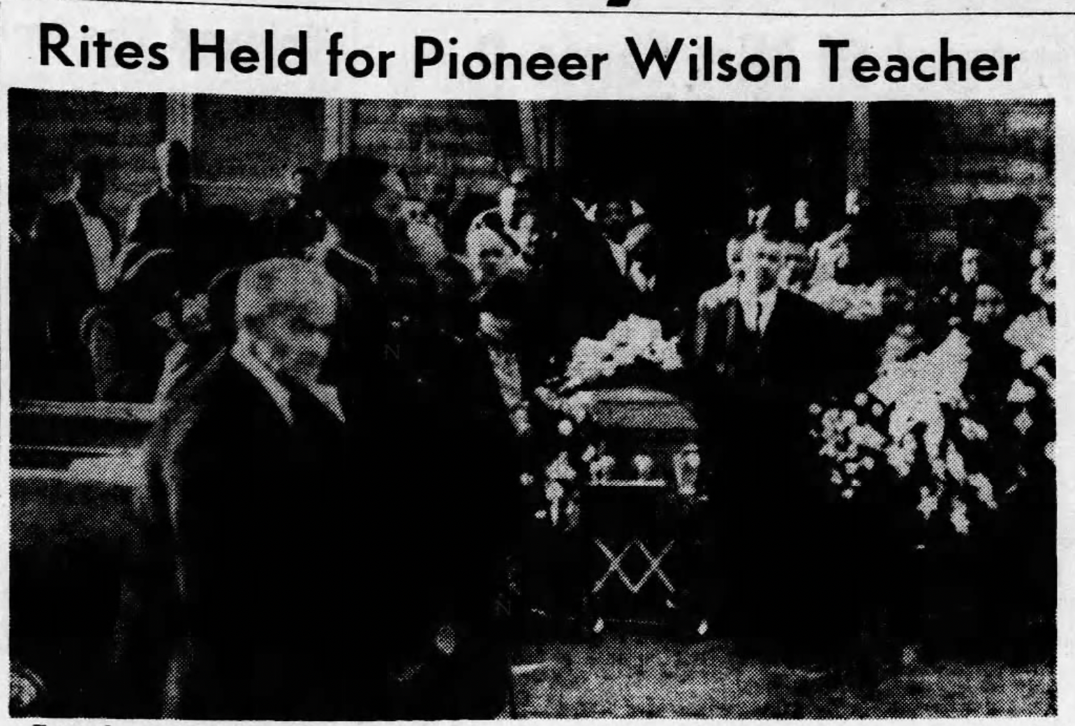 The funeral of Ida Ross Clark. | Black Wide-Awake