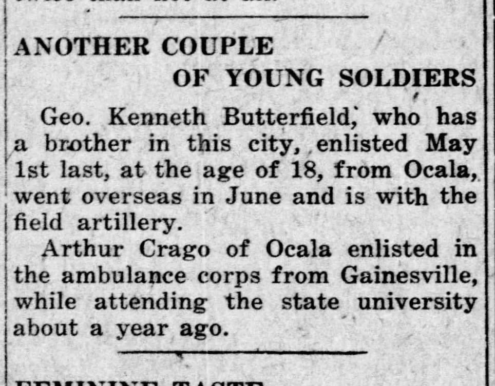 Soldier Butterfield sent overseas. | Black Wide-Awake
