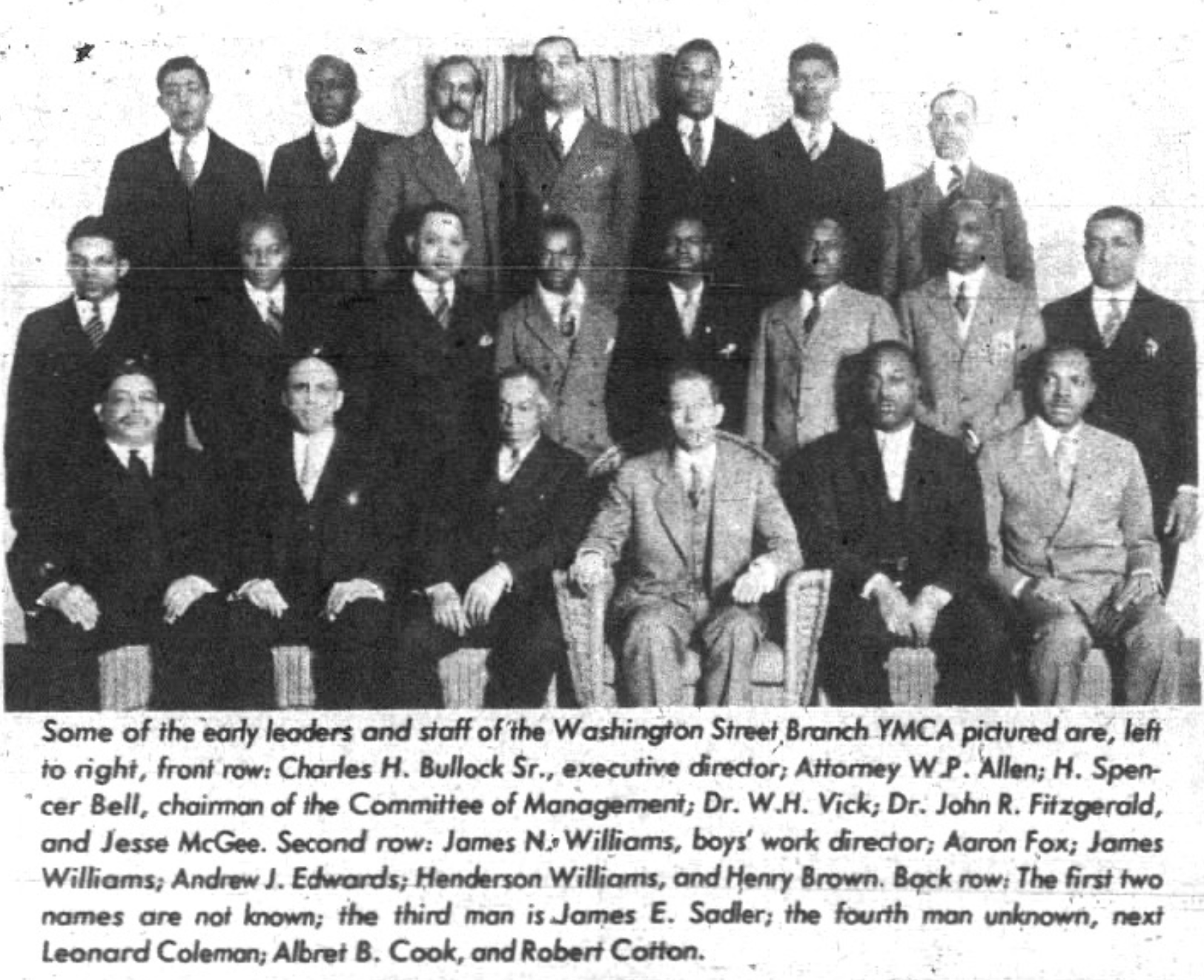 Early Montclair, New Jersey, Y.M.C.A. leaders. | Black Wide-Awake